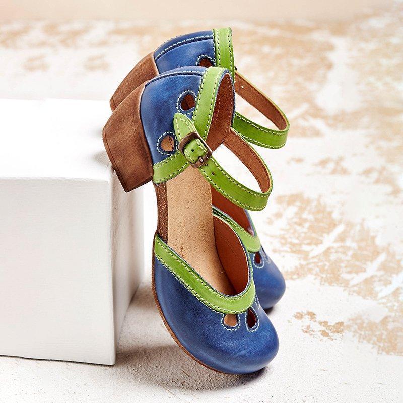 Ann-Lee | Orthopedic Low Heel Sandals – Mello Luni
