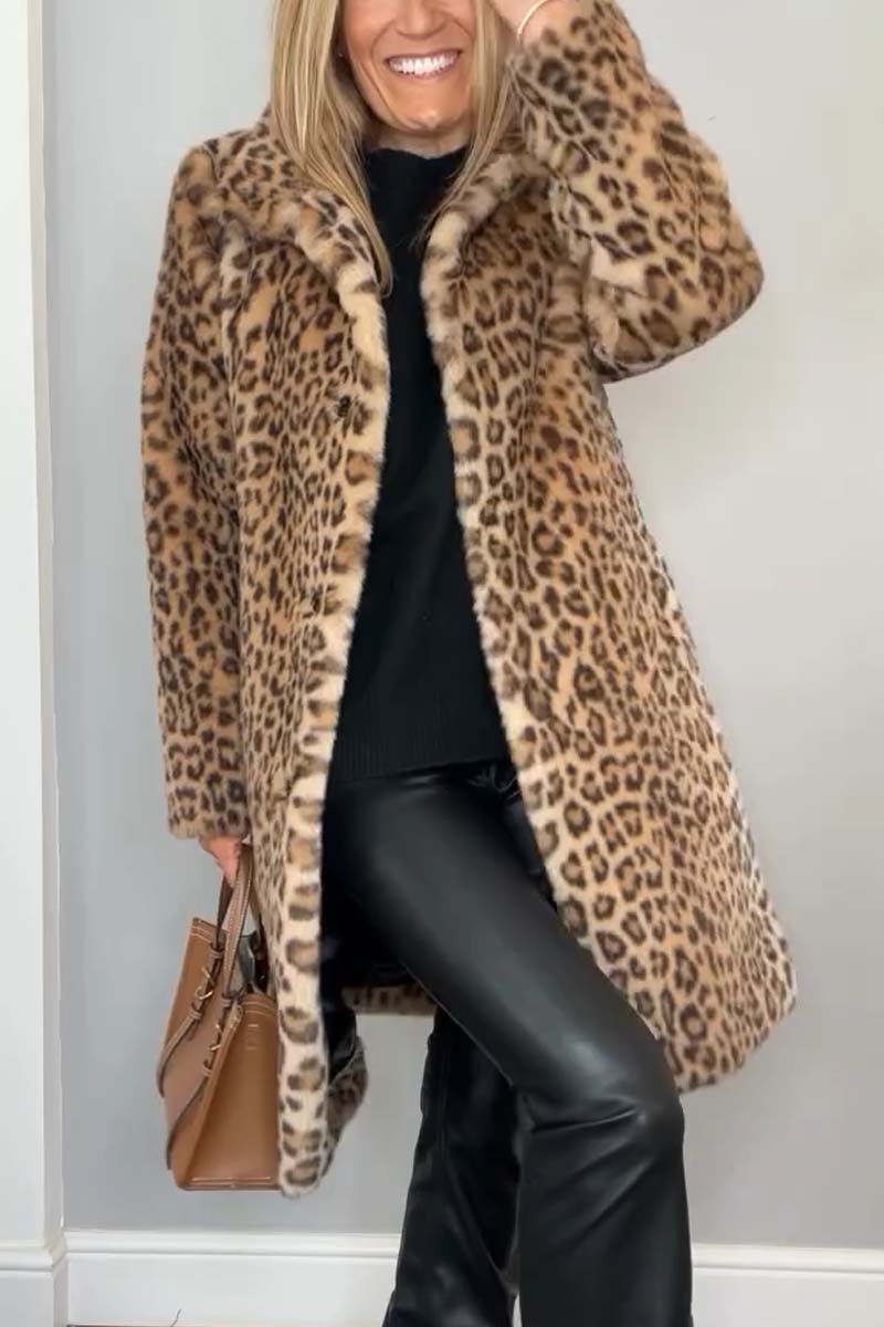 Queeny | Classic Women's Leopard Print Winter Coat – Mello Luni